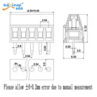 5/10pcsKF128-2.54 2P 3P 4P 5P 6P 7P 8P 9P 10P 12P 16P Splice Terminal KF128 2.54mm PCB Mini ...