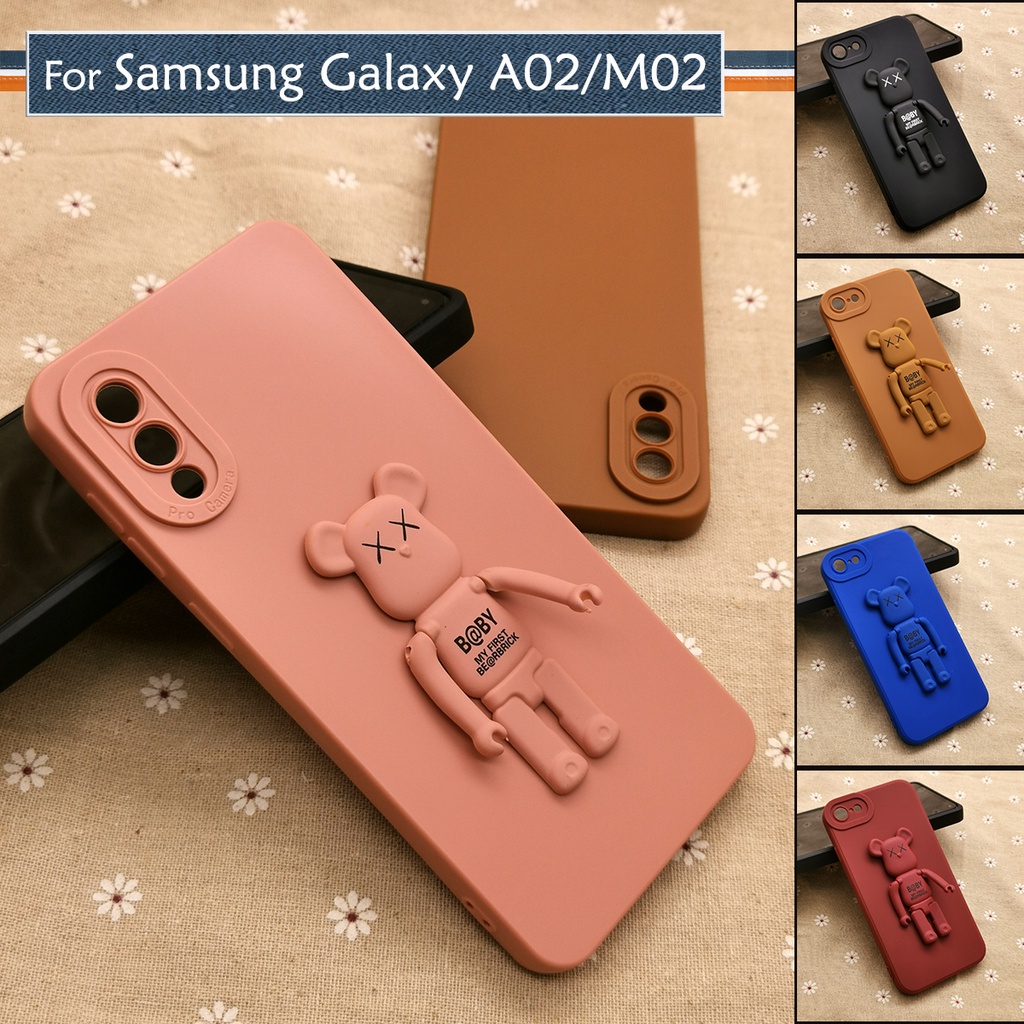 Samsung Galaxy A02 M02 Simple Back Silicone Soft TPU Case Cover Casing ...