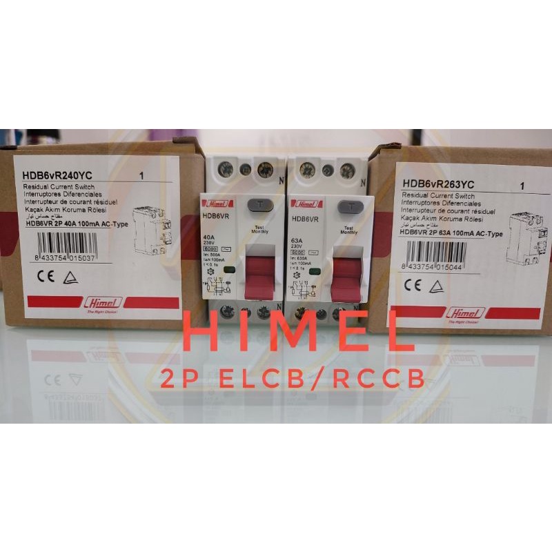 Himel Elcb/Rccb Residual Current Circuit Breaker 40A / 63A | Shopee Malaysia