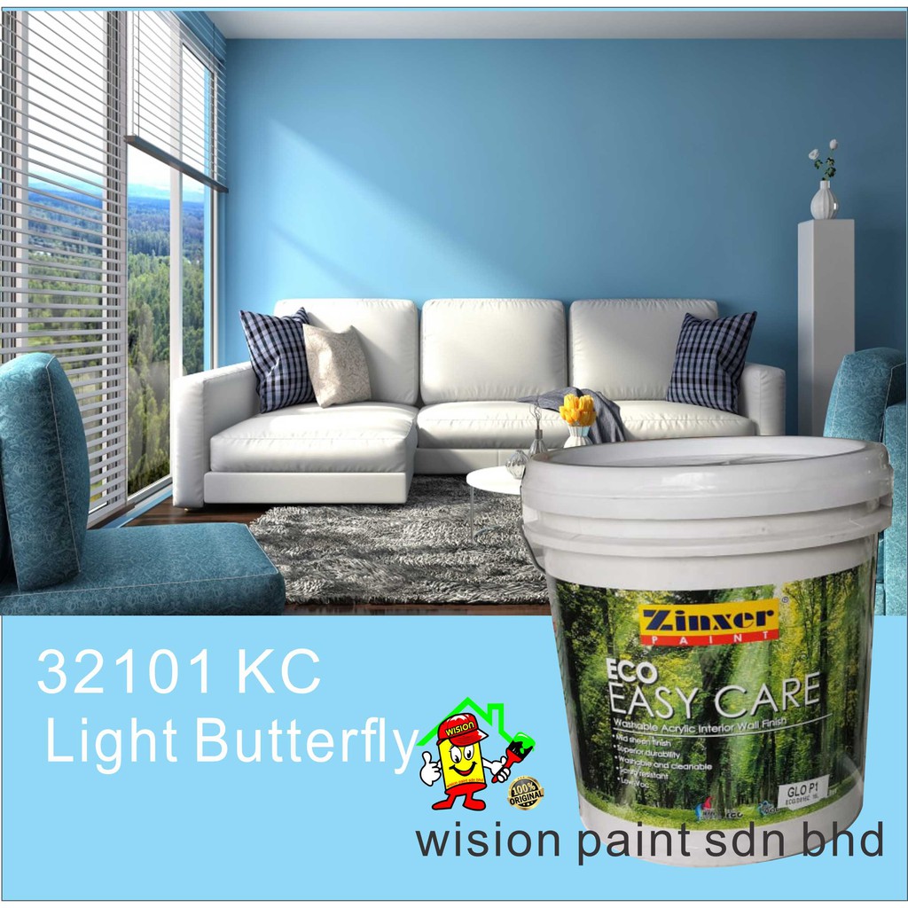( 5L EASY CARE ) ZINXER PAINT INTERIOR PEARL / DALAM ( EASY CLEAN ...