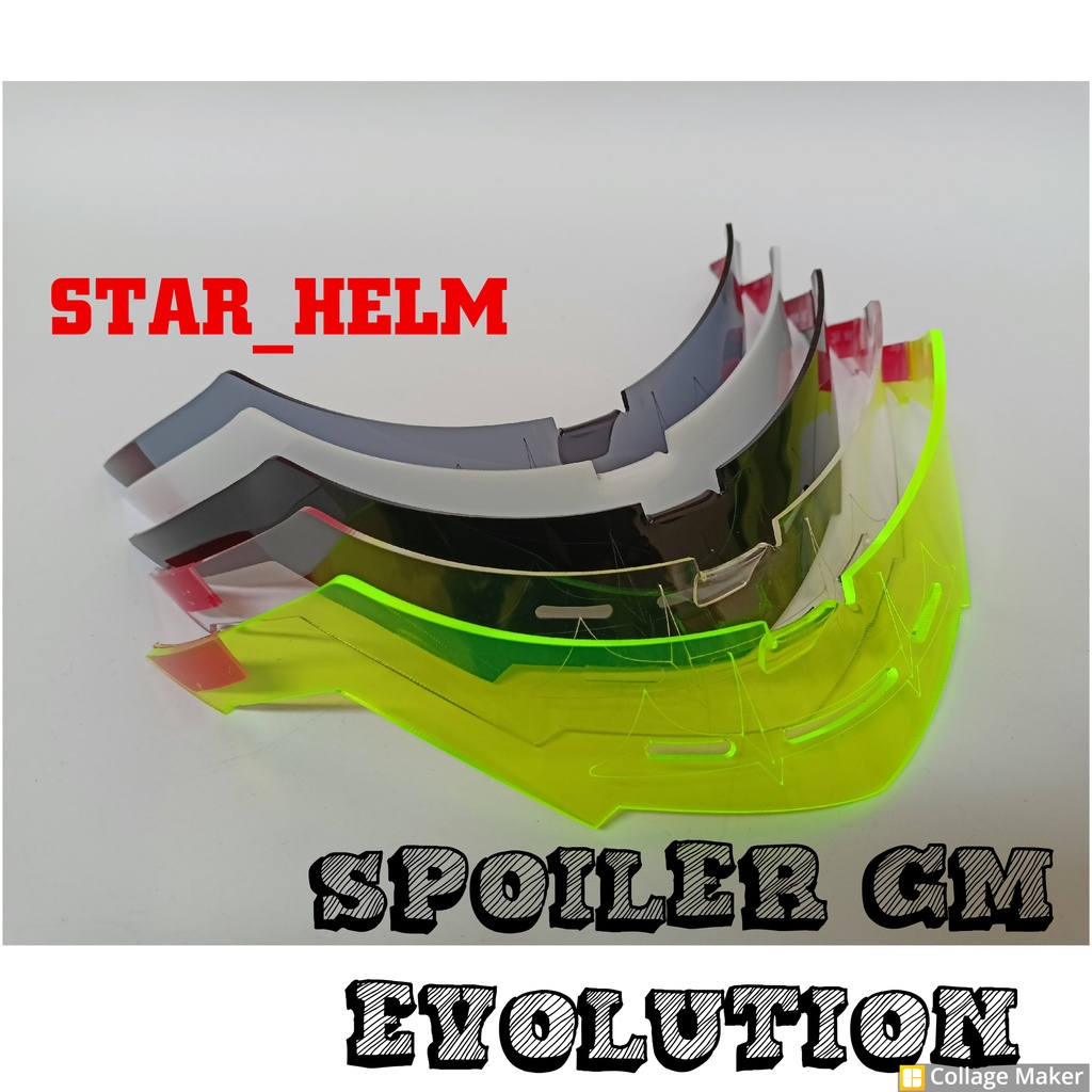 Gm EVOLUTION All Series Helmet Spoiler | Gm EVO All Series Helmet ...