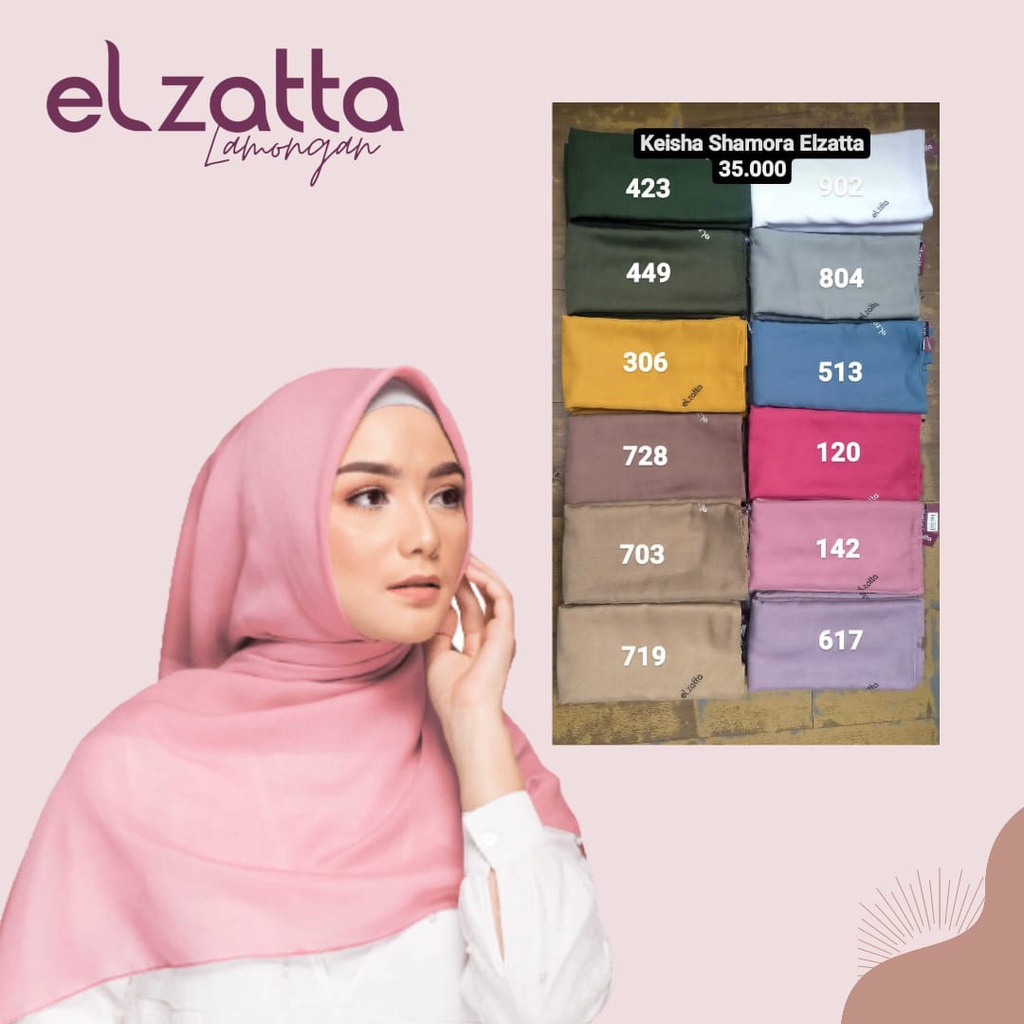 Keisha Shamora - Hijab Square Plain | Shopee Malaysia
