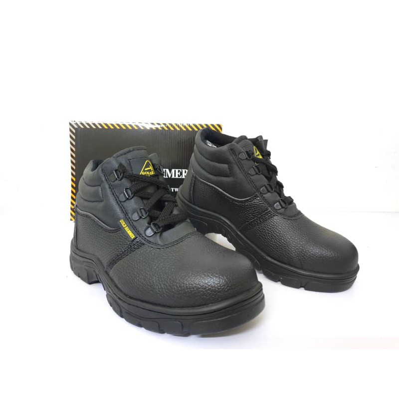 Kasut Keselamatan/Safety Boot/Shoe Mid cut safety boot Gold Hammer ...