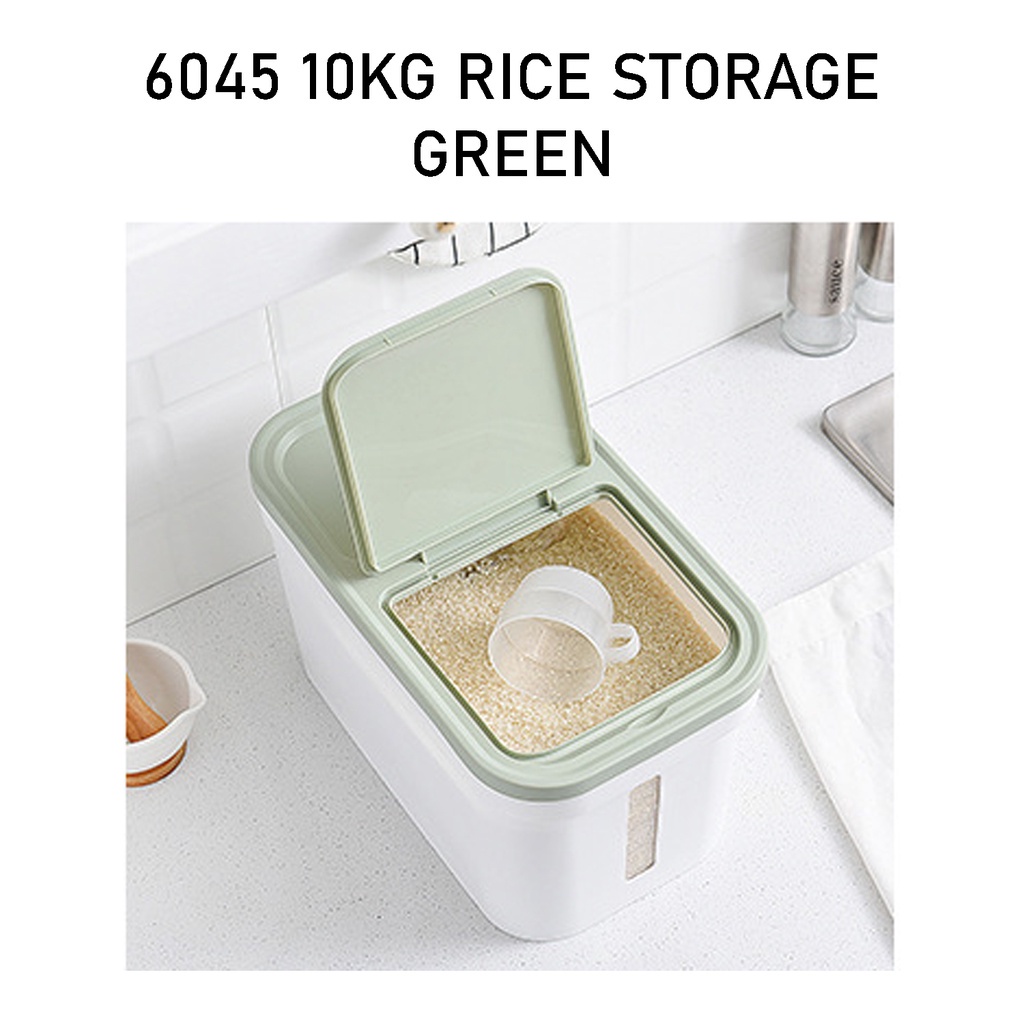 2L Storage Box Cereal Grain Rice Kitchen Container Measuring Cup Bekas ...
