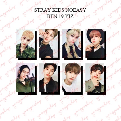 [READY/SET] Stray KIDS NOEASY PHOTOCARD SKZZ FAN MADE UNOFFICIAL SK SKZ ...