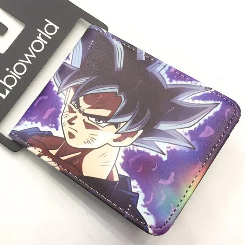 Dragon Ball Z Vegeta Goku Cartoon Boy Girl Card PU Leather Short Wallet ...