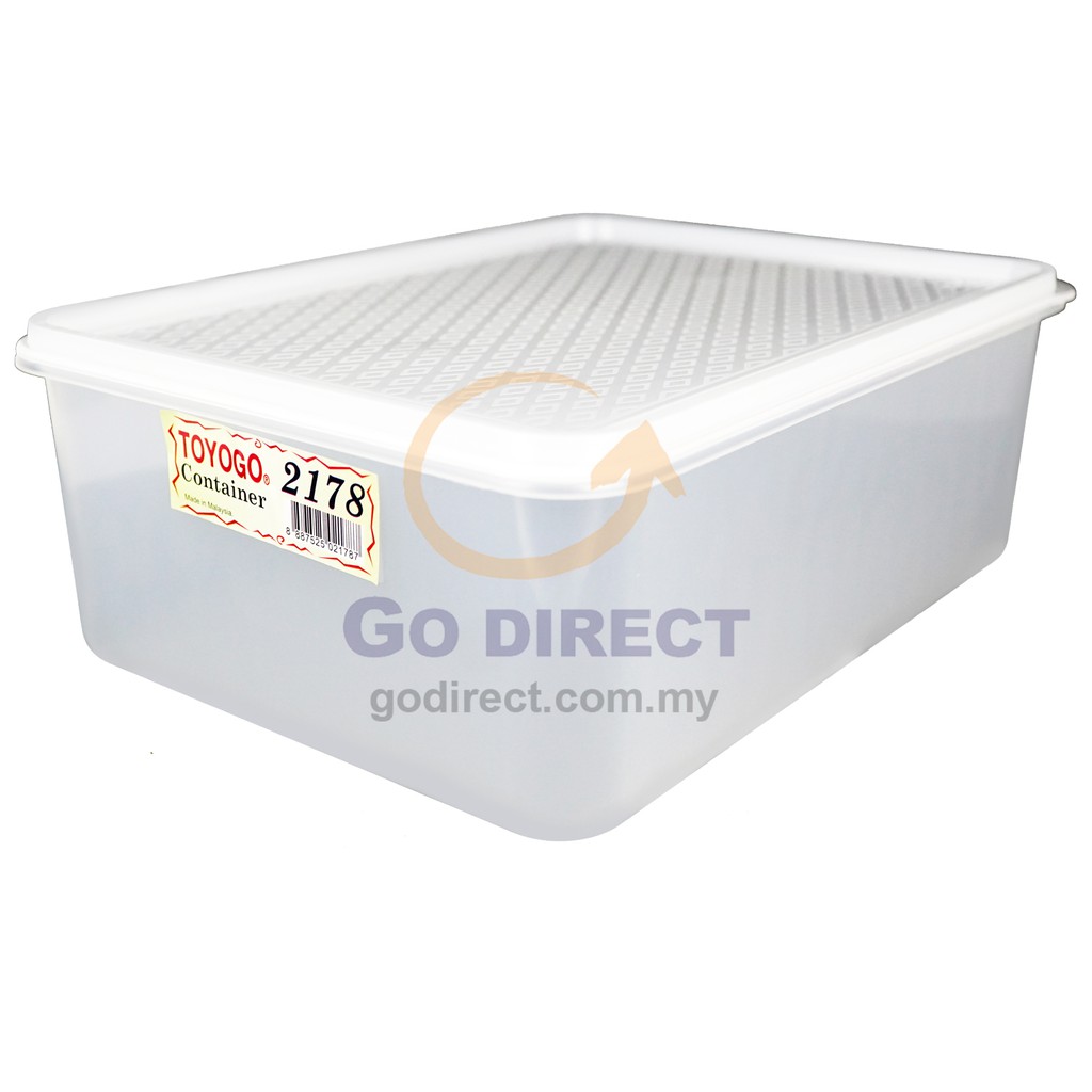 TOYOGO Microwave Freezer Food Box Food Container with Lid - Translucent ...