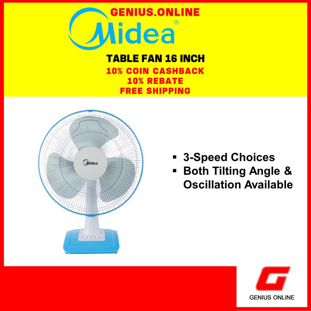 Midea Table Fan (12"/16") MF12FT17NB/MF16FT17NB/MF16FT15NB | Shopee ...