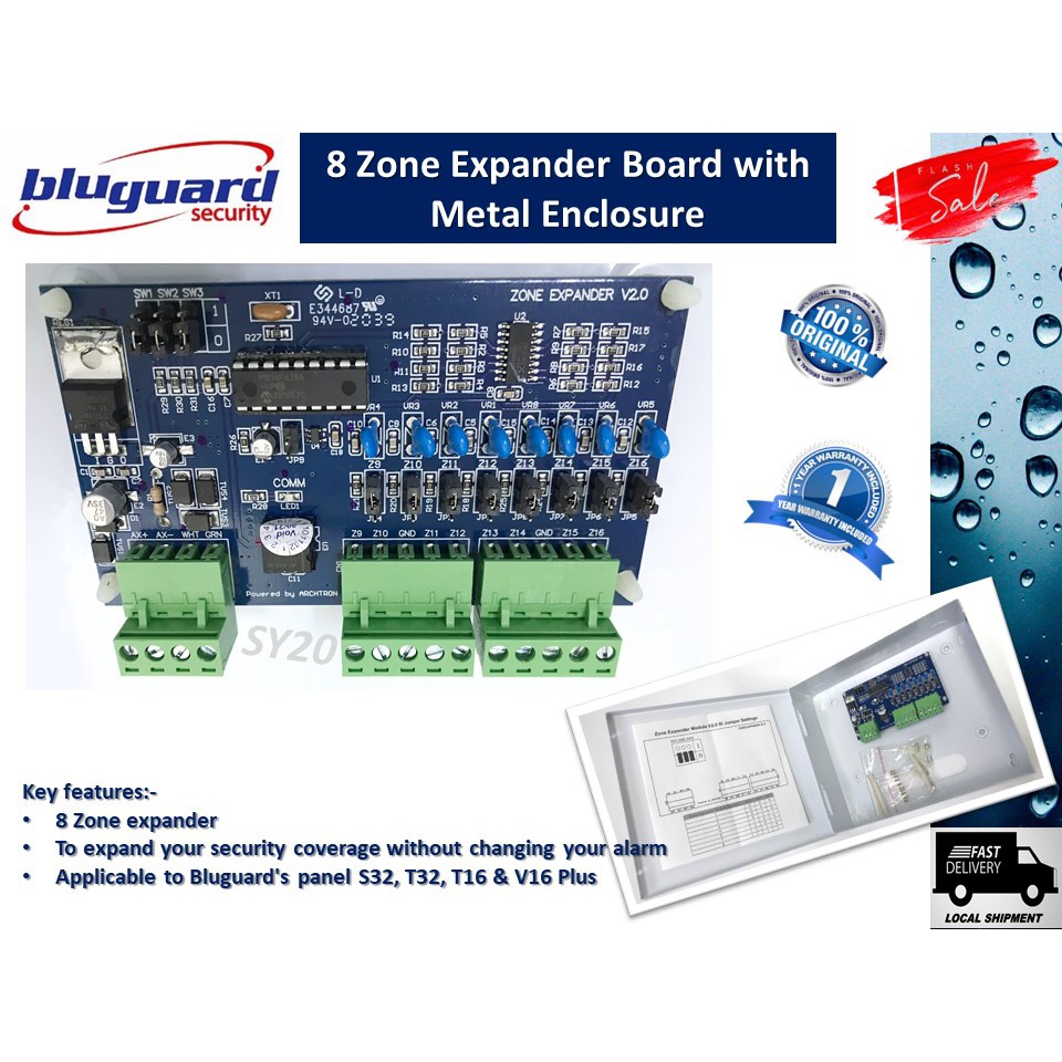 Bluguard Zone Expander Module 8 Zone Expander Board with Metal ...