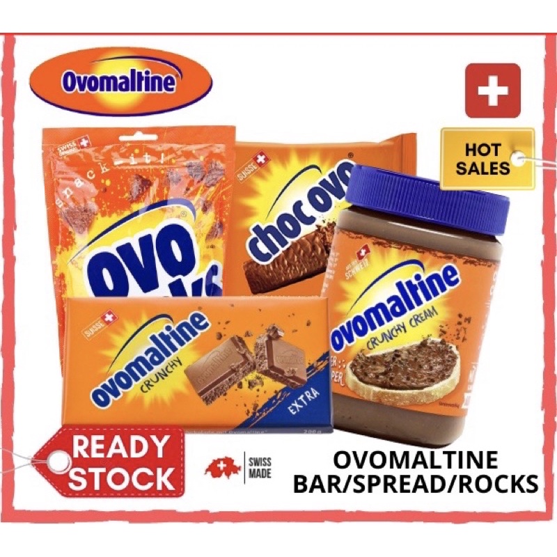 Ready stock!!!OVOMALTINE spread 380g,choco ovo 60g,ovomaltine crunchy ...
