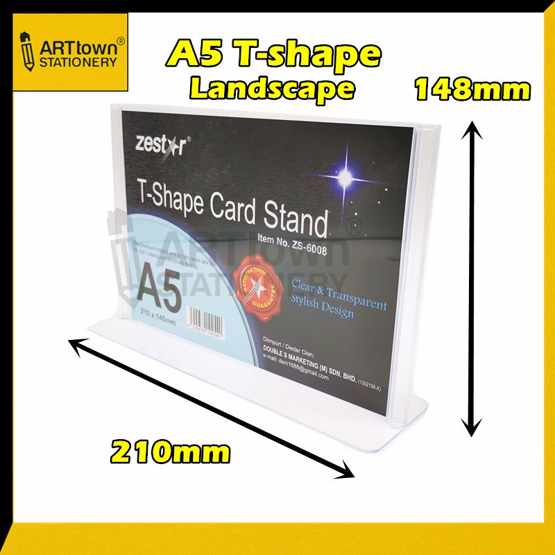 Acrylic L/T Shape A4 / A5 Display Stand (100% Acrylic) | Shopee Malaysia