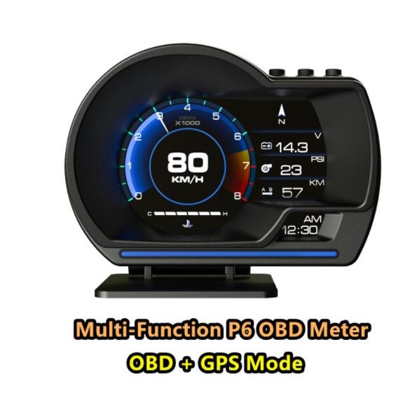 Latest Version Plug and Play TDCU P6 OBD+GPS OBD2 Digital Multi Meter ...