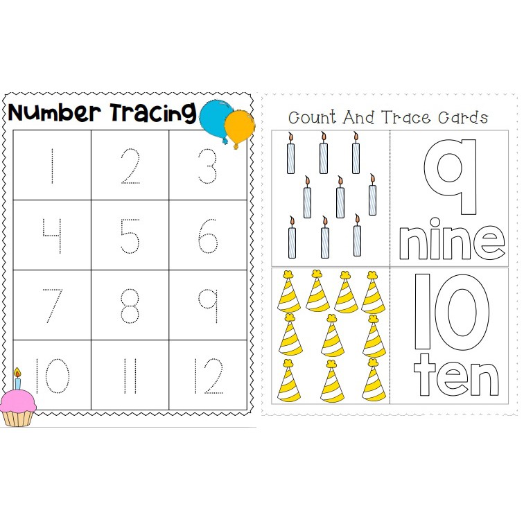 [PDF] Happy Birthday Themed Preschool And Kindergarten Worksheet ...