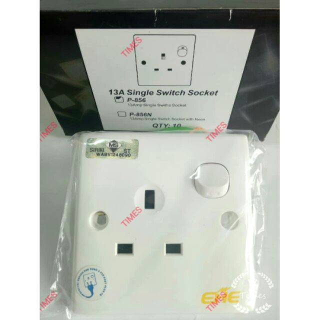 13A Single Switch Socket-10pcs | Shopee Malaysia