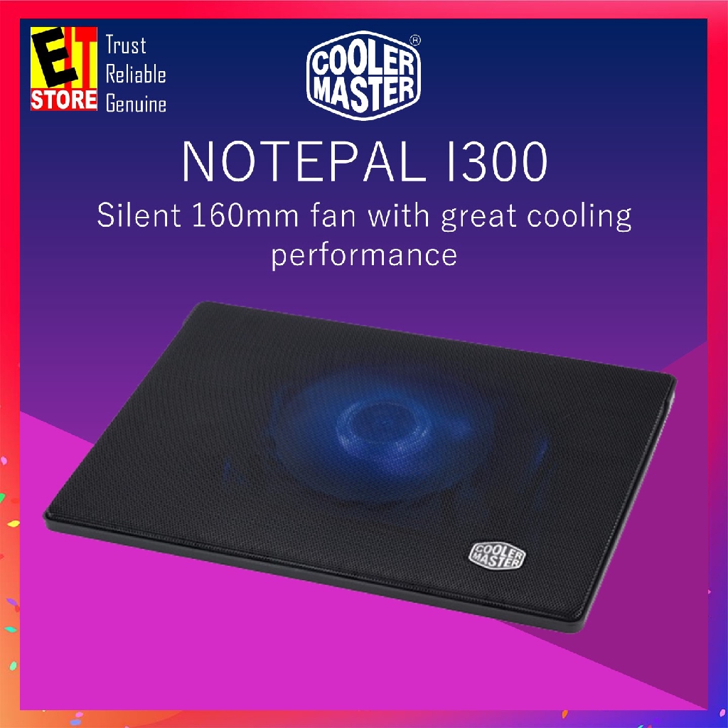 COOLER MASTER NOTEPAL I300 LED LAPTOP COOLING PAD R9-NBC-300L-GP ...