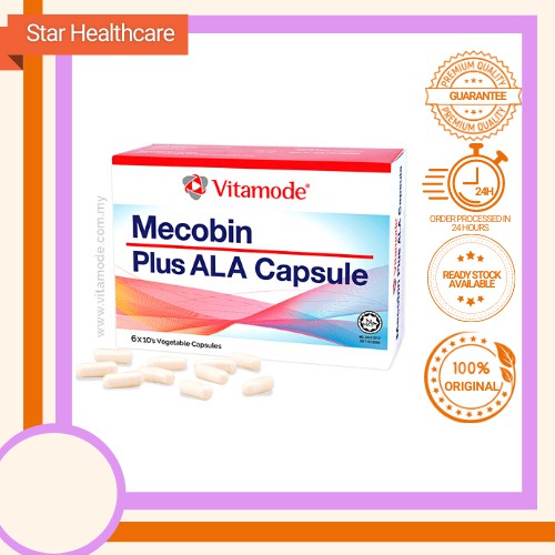 Vitamode Mecobin Plus ALA Capsules 10sx6 [Exp date: 15/04/27] | Shopee ...