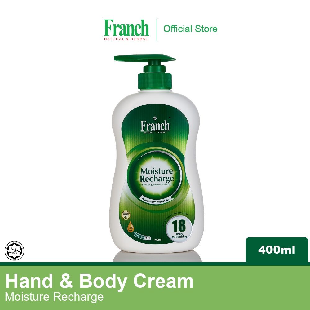 Franch Moisture Recharge Hand & Body Moisturizing Cream 400ml | Shopee ...