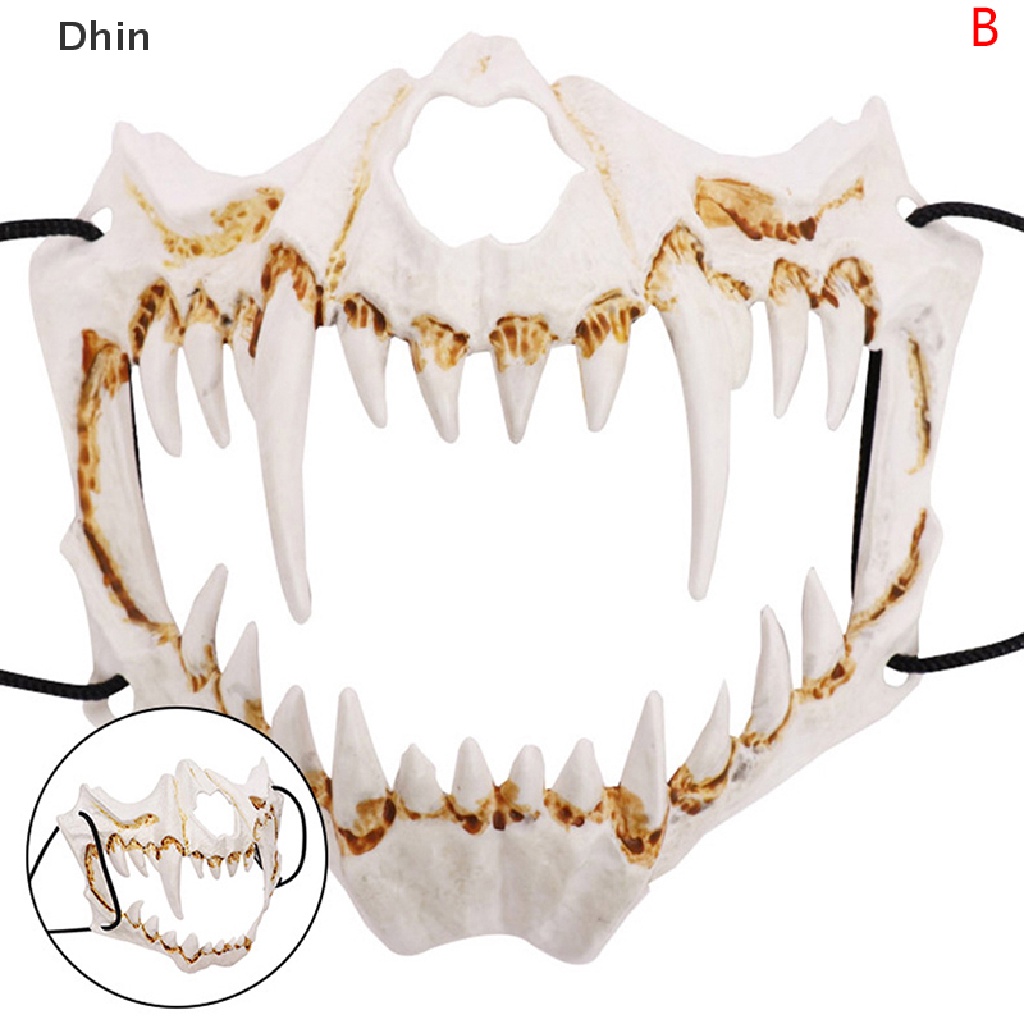 [Dhin] Halloween Demon Mask Carnival Werewolf Skull Mask Cosplay ...