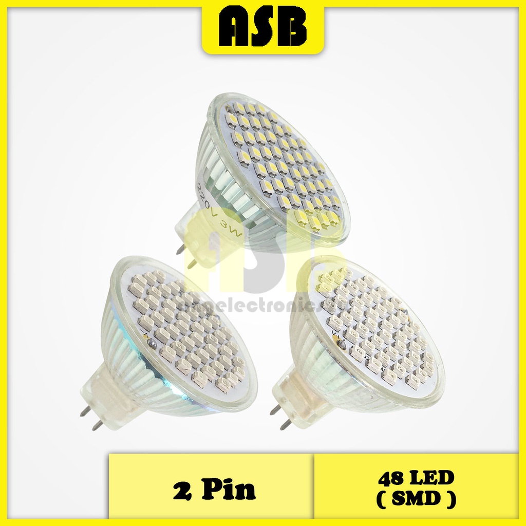 (1pc) 48 LED ( SMD ) AC240V ( MR16 ) | Shopee Malaysia