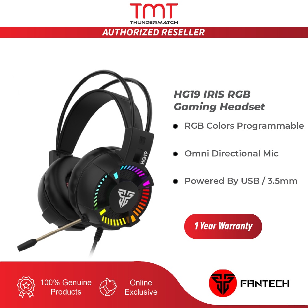 Fantech HG19 Iris Mid-Size Gaming Headset With Lighthing Effect ...