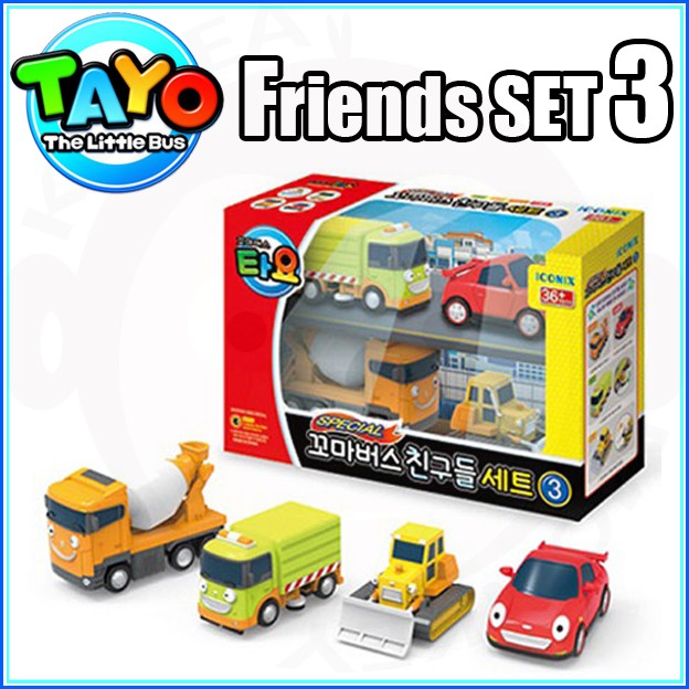 The Little Bus Tayo Special Minibus Friends Set 3 High quality- Billy ...