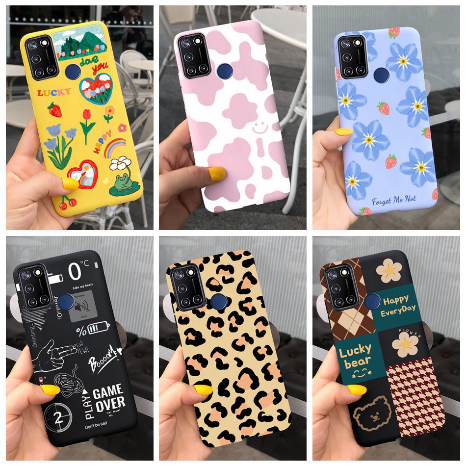 Realme 7i / Realme C17 RMX2103 RMX2101 Lovely Pattern Jelly Silicone ...