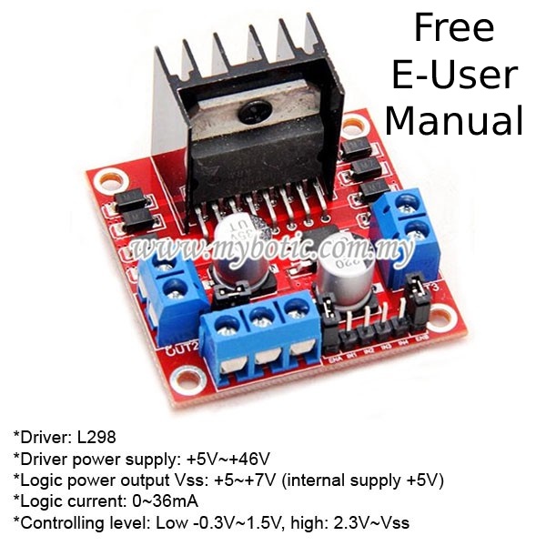 L298N Motor Driver Module Dual H-Bridge Motor Driver IC | Shopee Malaysia