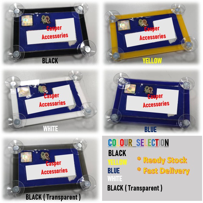 Road Tax / Roadtax Holder (COLOURFUL) With 💥Alignment Frame 💥Free ...