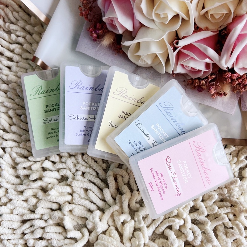 Floral Scent Pocket Sanitizer Non-alcohol Safety Kill Gems And Virus ...