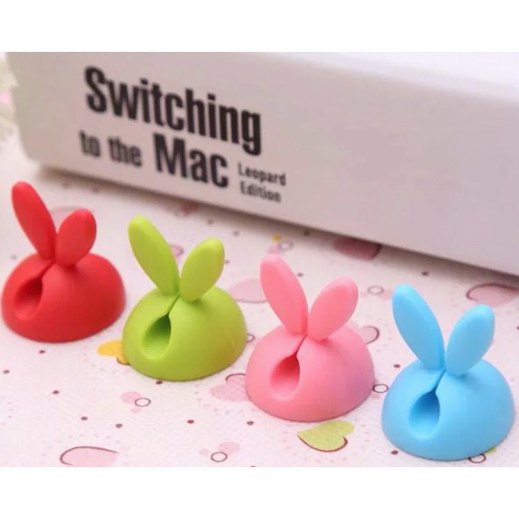 READY STOCK 01367, Mini Tidy Desk Silicone Organiser, Rabbit Cable ...