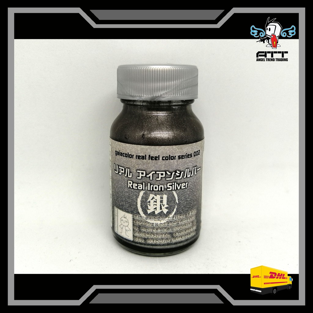 GAIA COLOR RF-002 REAL IRON SILVER 30ml (Gunpla Gundam Paint Model Kit ...