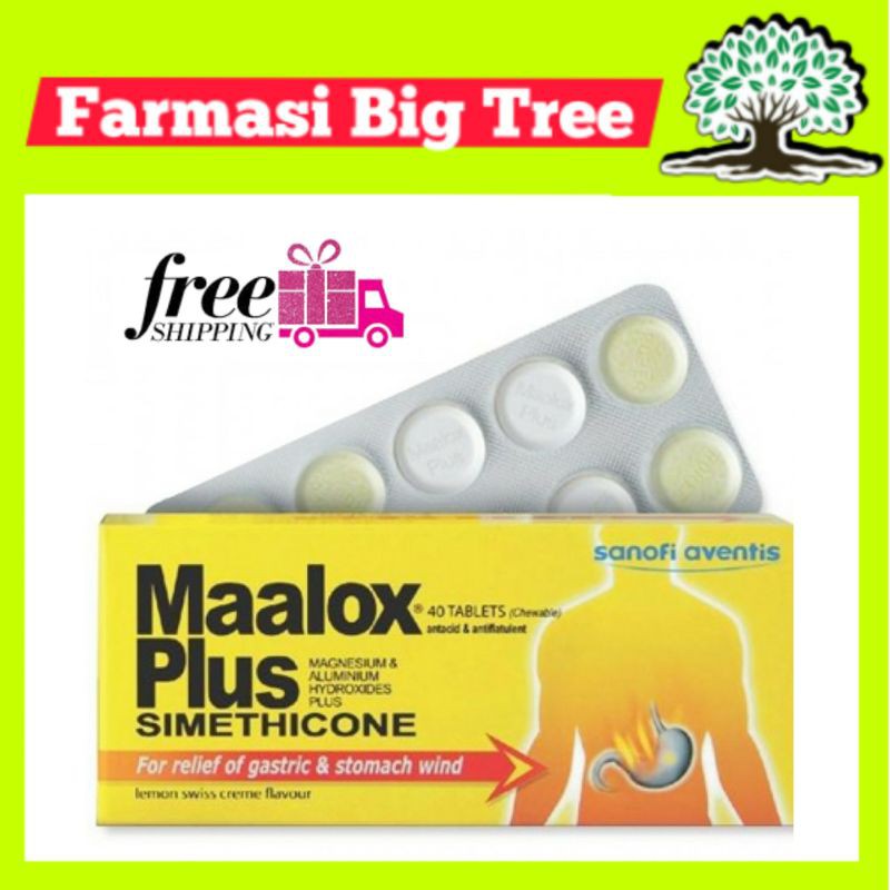 Maalox Plus Tabs (1stripx10's) | Shopee Malaysia