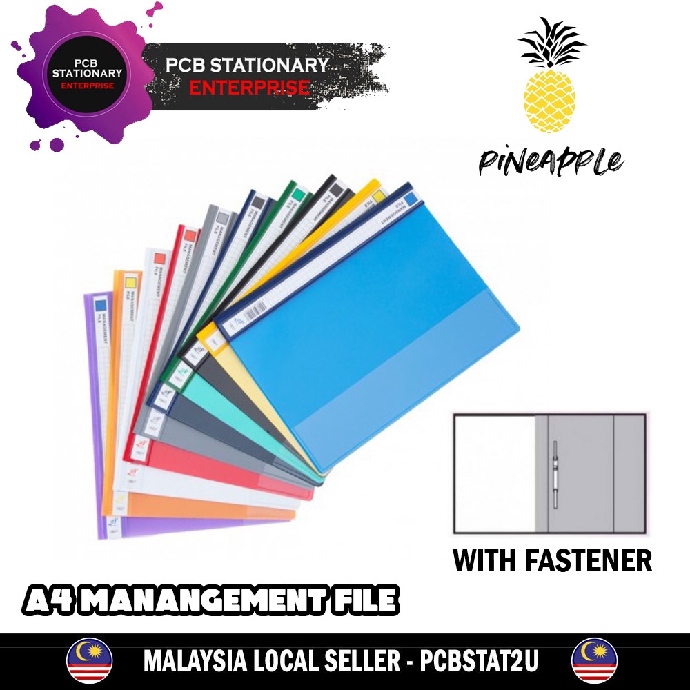PVC A4 Management File Extra Thick / Assorted Colour - 1Pc File A4 ...