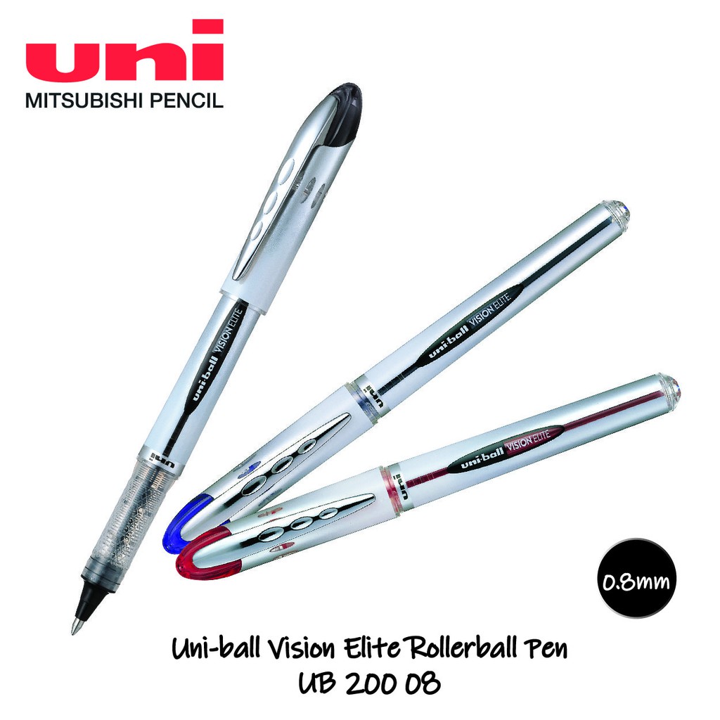 【Uni】Uni-ball Vision Elite Roller 0.8mm UB-200-08 | Shopee Malaysia