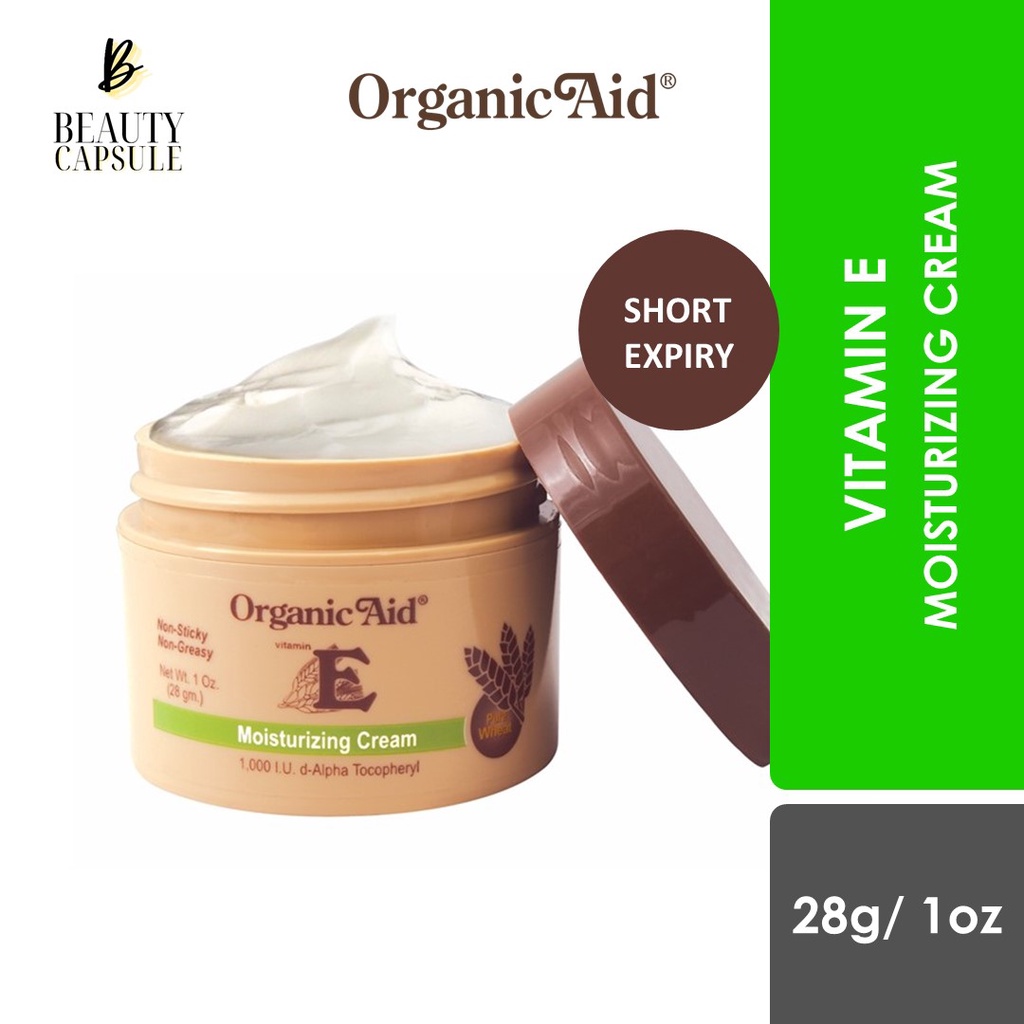 [exp Feb24] Organic Aid Vitamin E Moisturizing Cream 1oz 28g