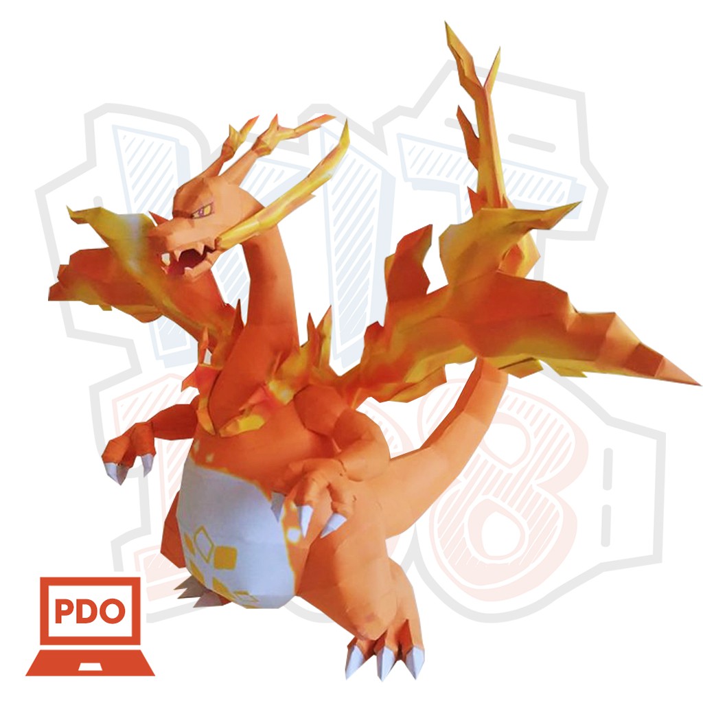 Pokemon Gigantamax Charizard Anime Paper Model | Shopee Malaysia