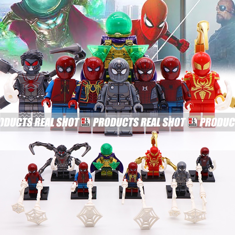 Spider Man Minifigures Mysterio Quentin Beck Marvel Super Heros Toys ...