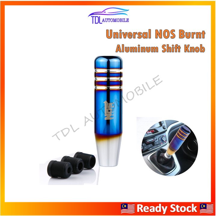 Universal NOS Burnt Blue Aluminum Car Gear Shift Knob Shifter Lever ...