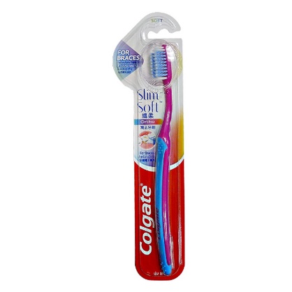 COLGATE SLIMSOFT ORTHO BRACES TOOTHBRUSH ORTHODONTICS 超薄软正畸牙套牙刷正畸 CARE ...