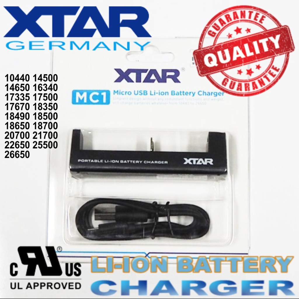 NEW original XTAR MC1 Portable micro USB 5V Li-on lithium-ion 14500 ...