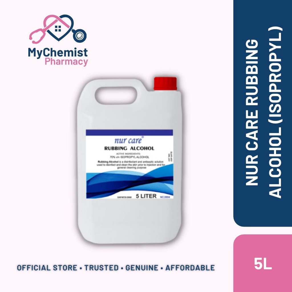 Nur Care Rubbing Alcohol Isopropyl 5L | Shopee Malaysia