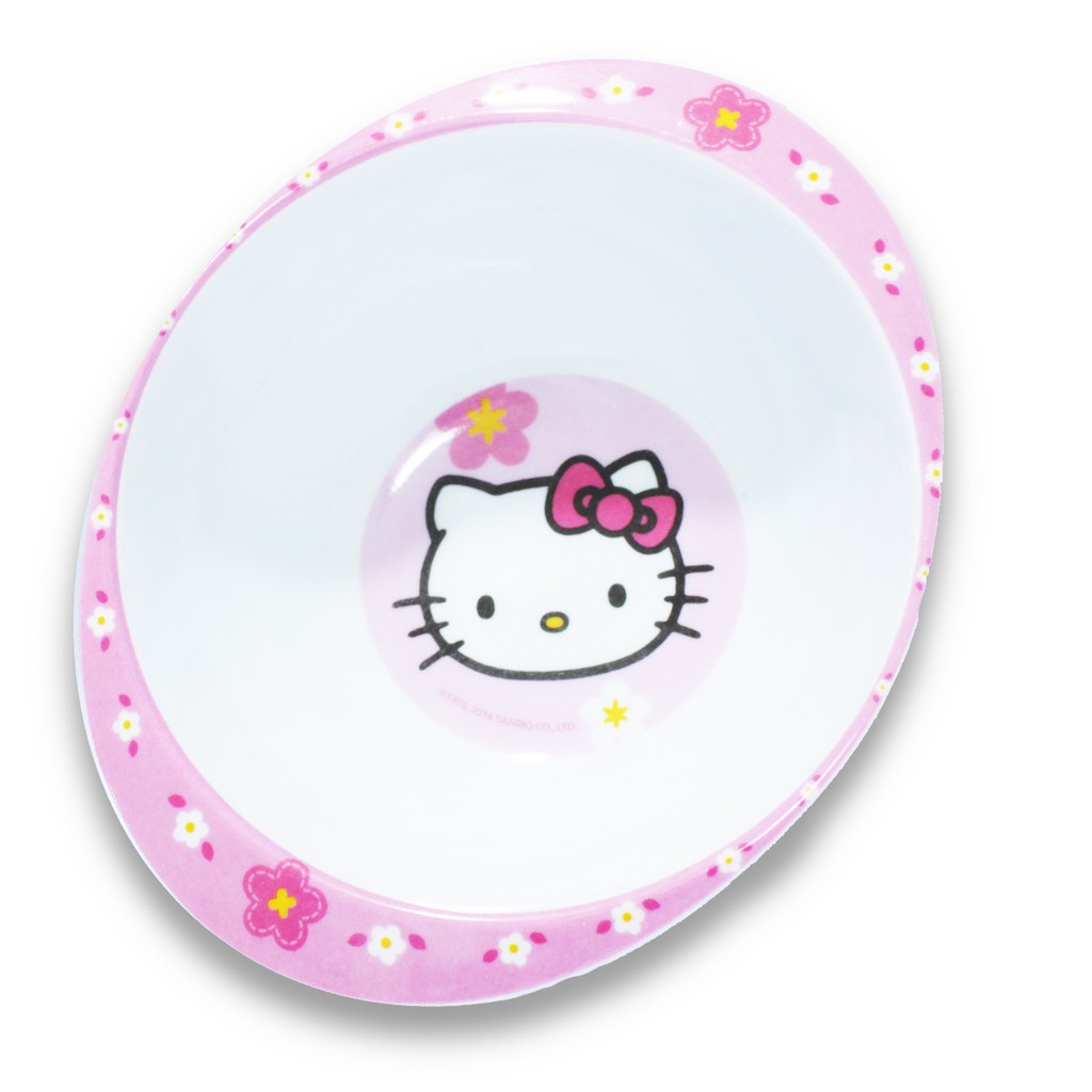 READY STOCK 🔥Melamine Kids Hello Kitty Round Kids Bowl 🔥 | Shopee Malaysia
