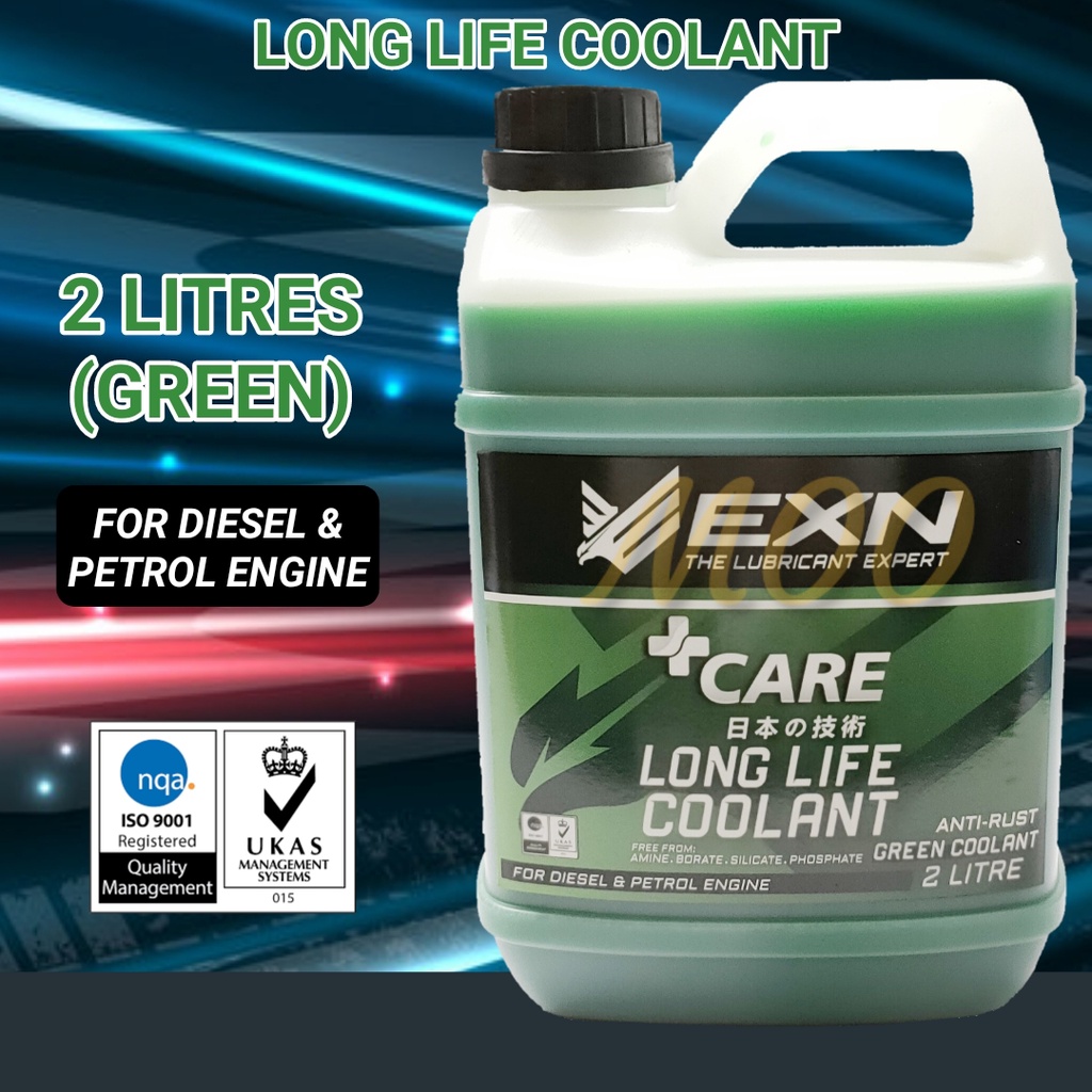 EXN SUPERCOOL LONG LIFE COOLANT GREEN 2 LITRES | Shopee Malaysia
