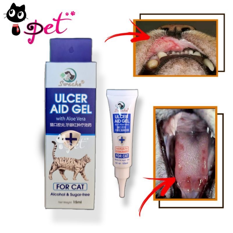 Swache ULCER AID GEL Untuk sakit mulut kucing 15ml | Shopee Malaysia