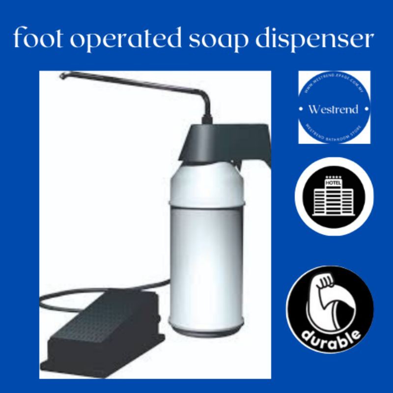 Westrend Sd-023 foot operated soap dispenser 900ml for hospital use majority | Shopee Malaysia