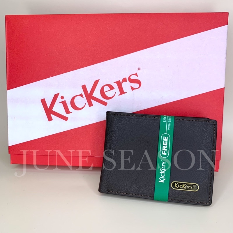 Kickers Short Small Wallet Genuine Leather 100% Original with Eject Sim ...