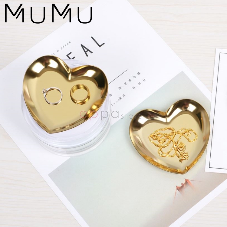 MUMU Style Nordic Collection Love Shape Stainless Steel Shining Mirror ...