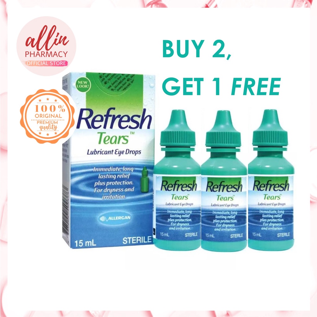 Refresh Tears Lubricant Eye Drops 15ml (EXP 05/24) BUY2FREE1 | Shopee ...