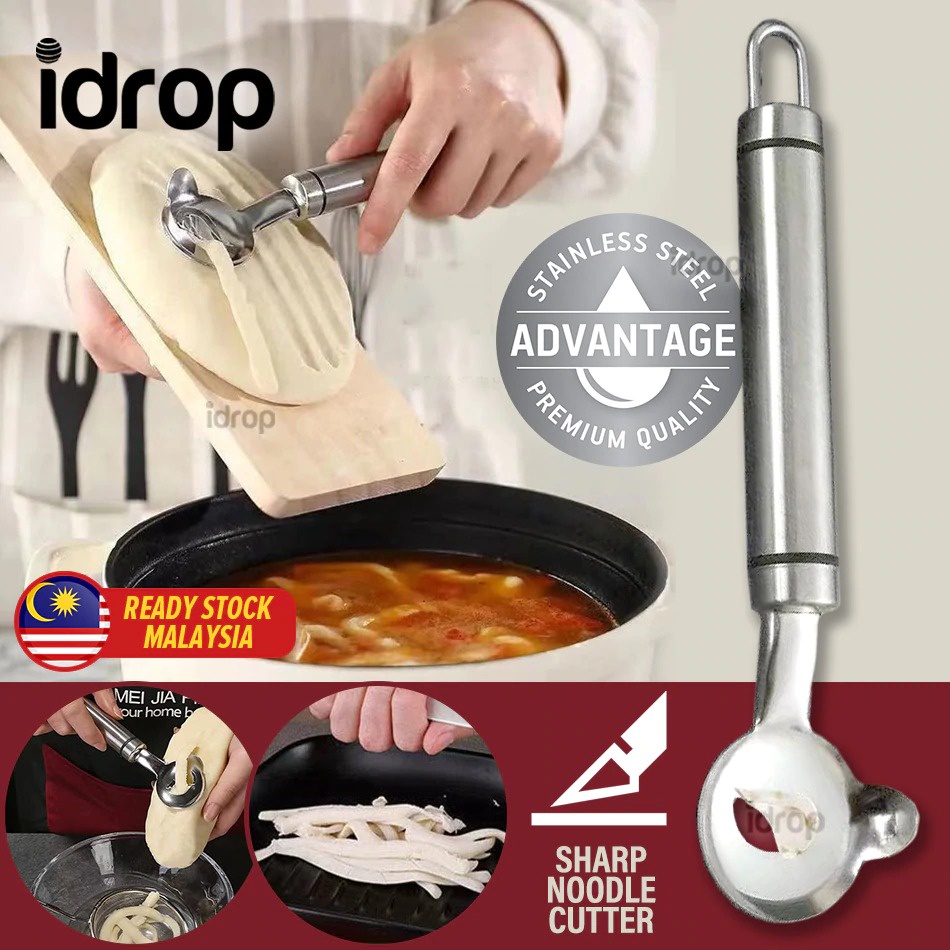 idropmy Handheld Stainless Steel Manual Noodle Dough Cutter / Alat ...