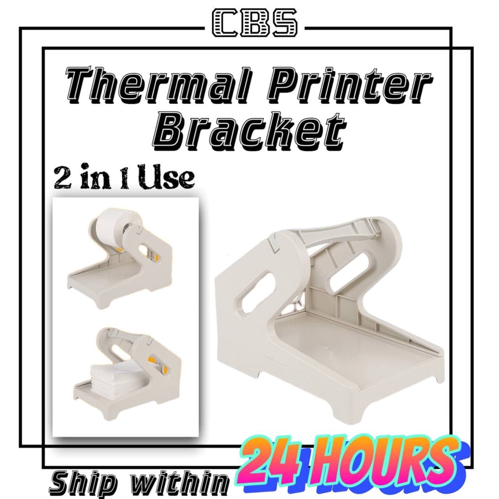 [ SHIP 24H] Thermal Printer Bracket 2 in 1 Holder Thermal Sticker Label ...